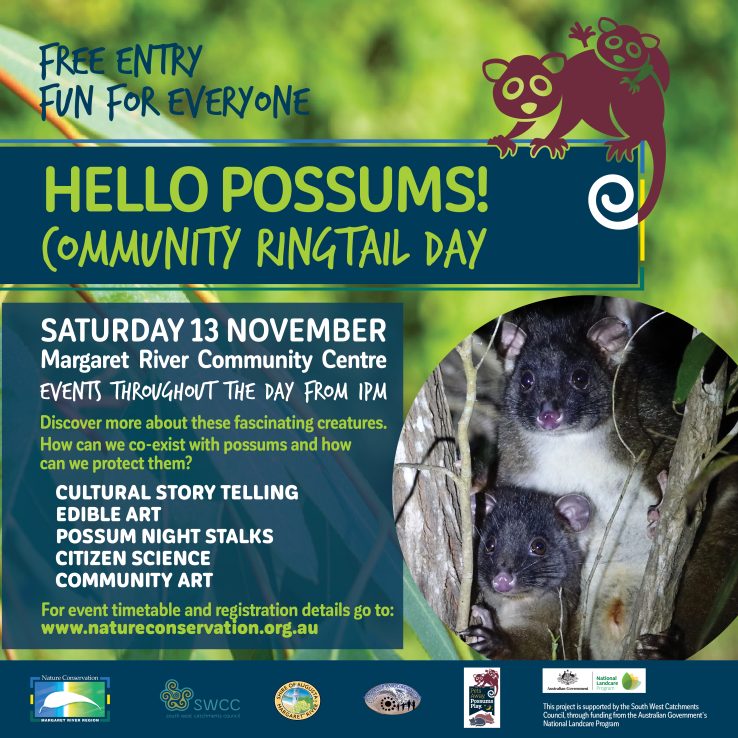 Hello Possums SM tiles - Nature Conservation Margaret River Region